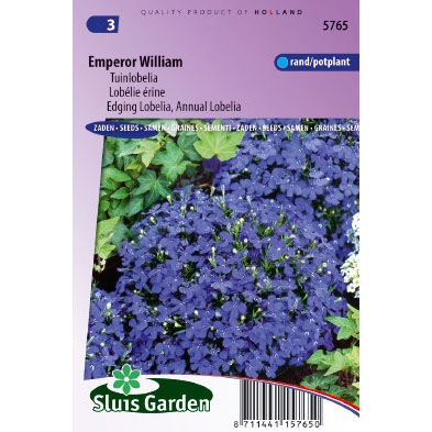 Lobelia Erinus Compacta zaden Emperor William - Koopzaden.nl